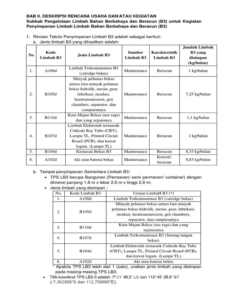 Pertek LB3 Cv. Boga Lestari | PDF