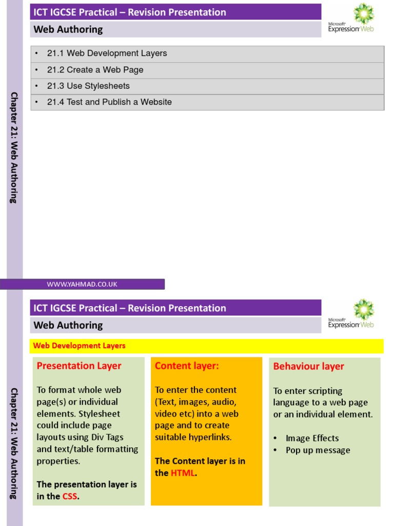 IGCSE Web Authoring Guide | PDF | Hyperlink | World Wide Web
