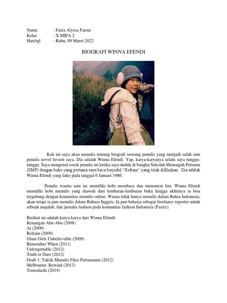 Biografi Winna Efendi | PDF