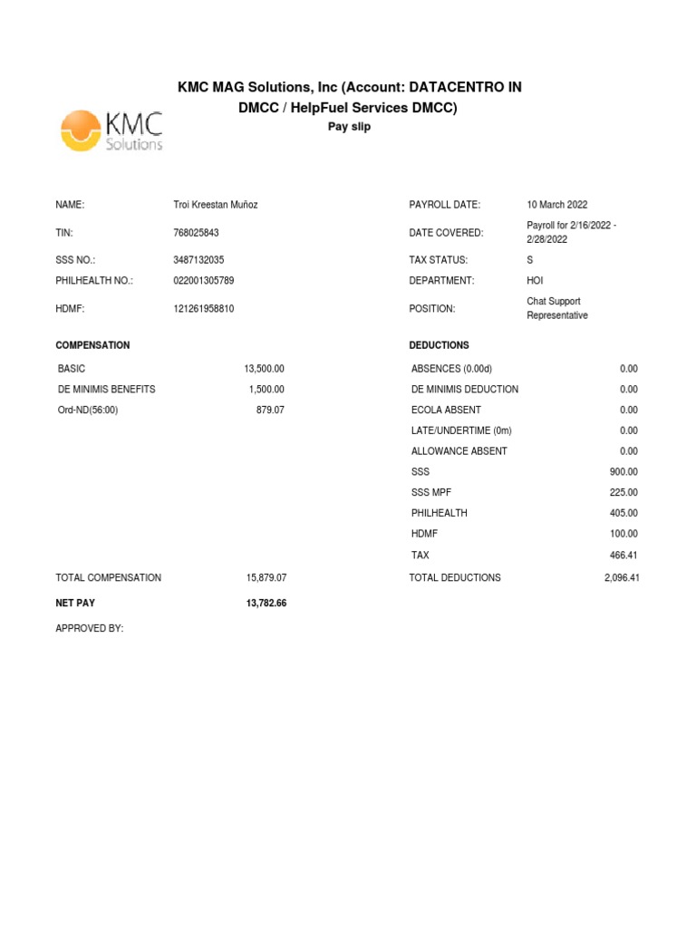 KMC Mag Solutions, Inc (Account: Datacentro In: DMCC / Helpfuel ...
