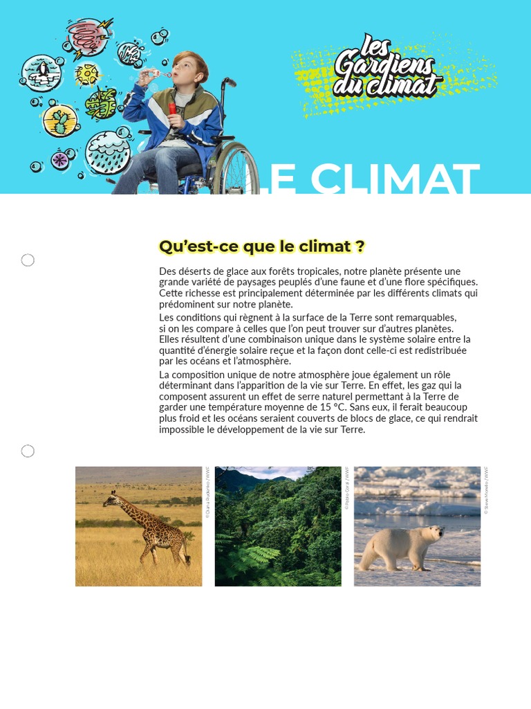 1 Climat Eleve Avec Exercices | PDF | Climat | Terre