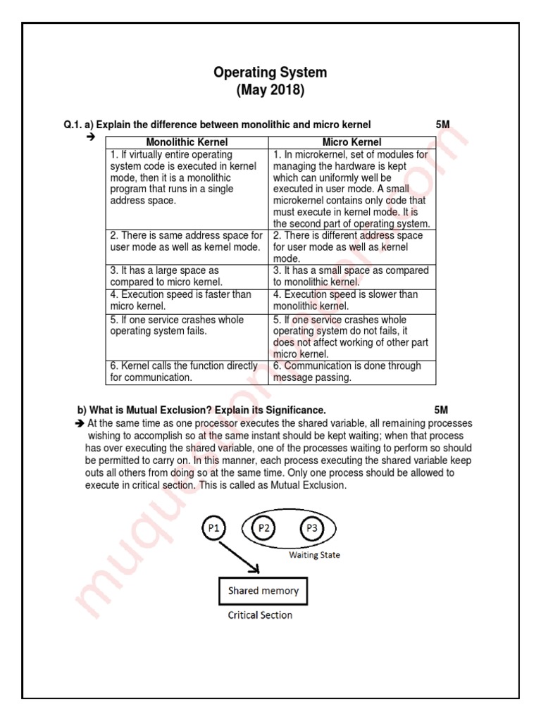 Be Computer-Engineering Semester-4 2018 May Operating-System-Cbcgs | PDF | Kernel (Operating ...