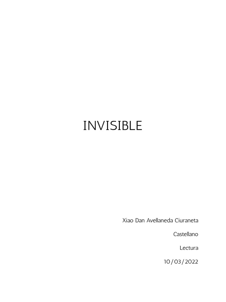 Invisible | PDF