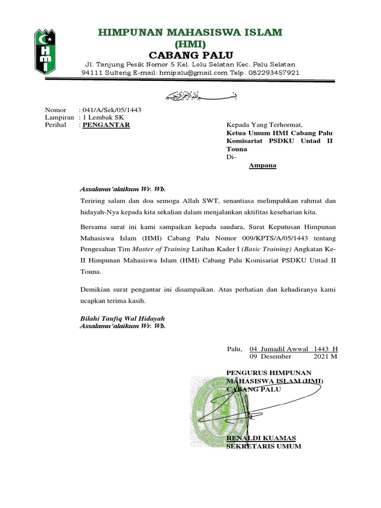 009 SK Mot Kom. Psdku Untad II Touna | PDF