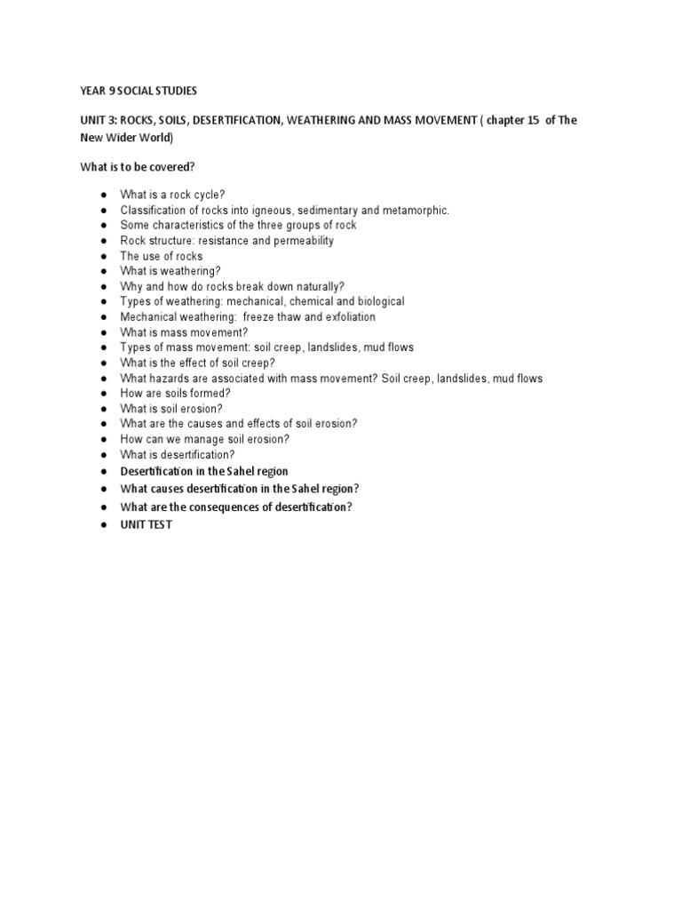 Year 9 Social Studies Unit 3 | PDF | Politics | Travel