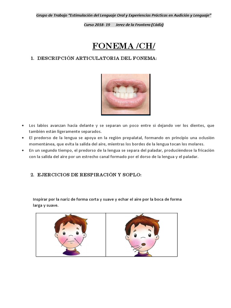 Fonema CH | PDF | Boca | Lingüística