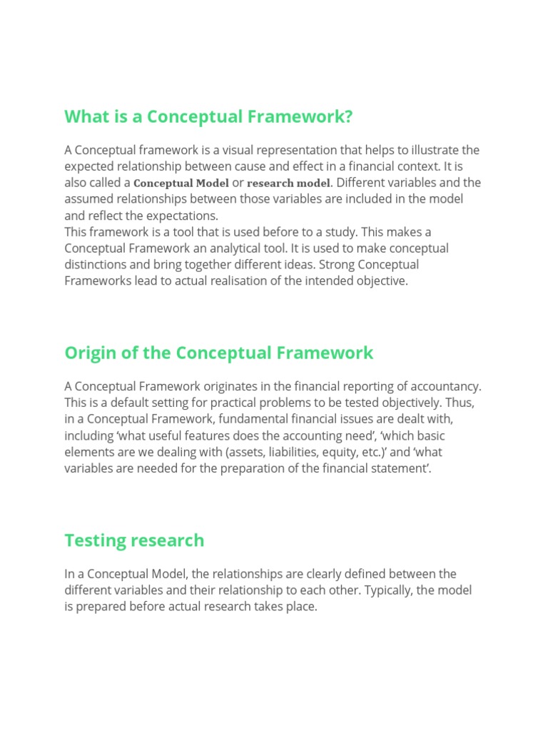 Understanding Conceptual Frameworks | PDF | Causality | Conceptual Model