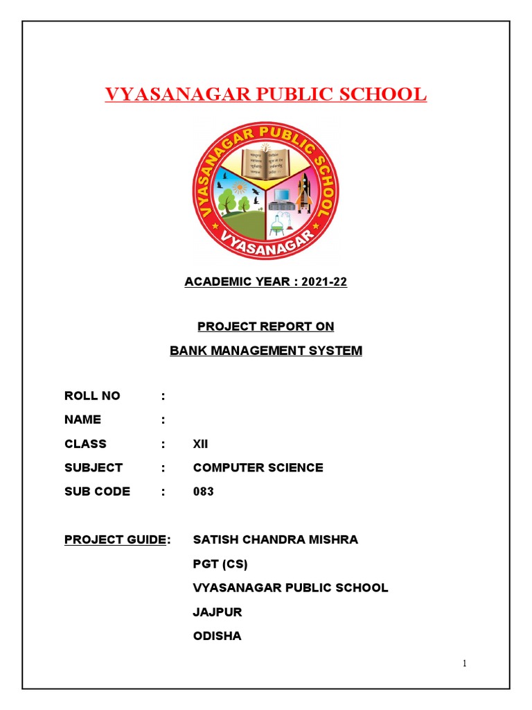 Bank Management System-Project | PDF | Software Testing | System