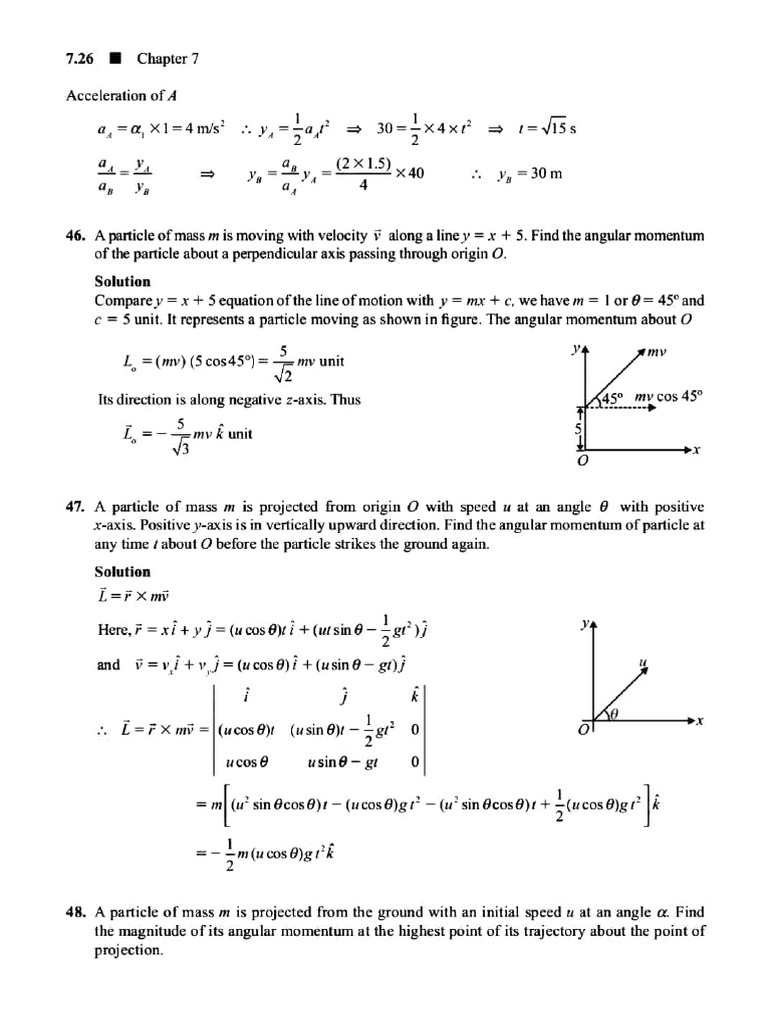 Rotational Mechanics 2 | PDF | Rotation Around A Fixed Axis | Angular Momentum
