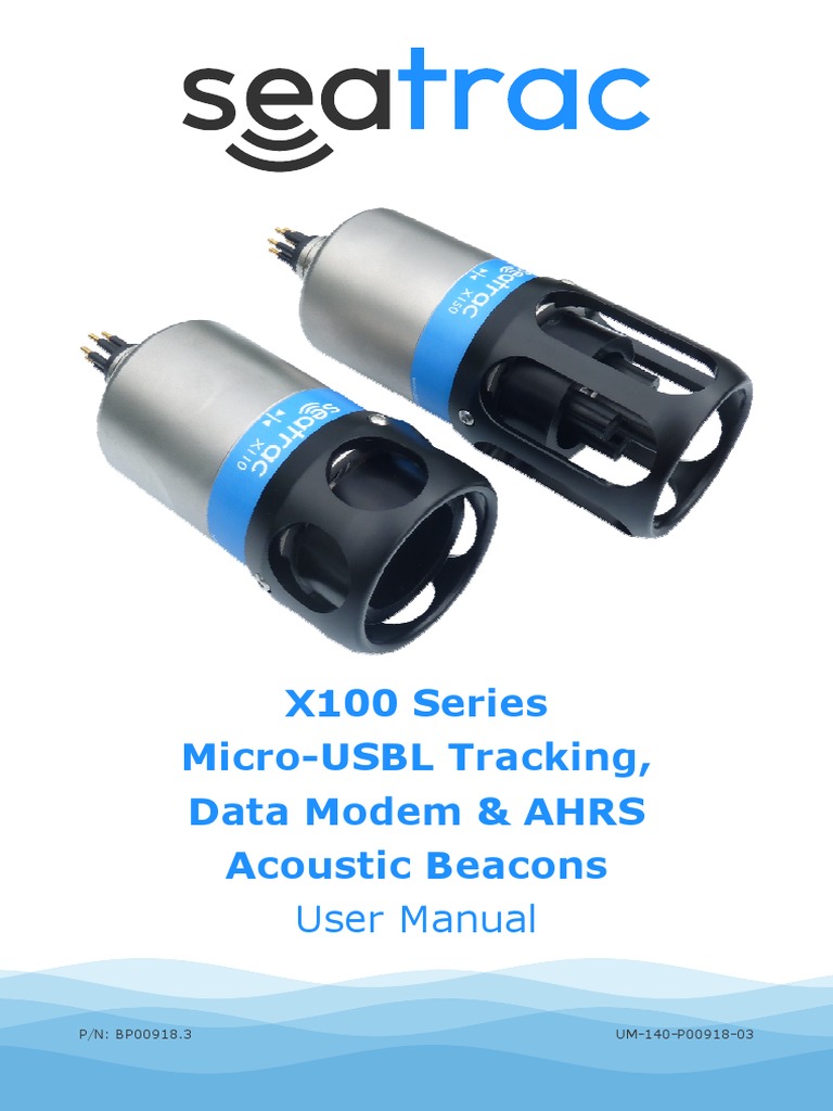 UM-140-P00918-03 SeaTrac Beacon Manual | PDF | Rotation | Accelerometer