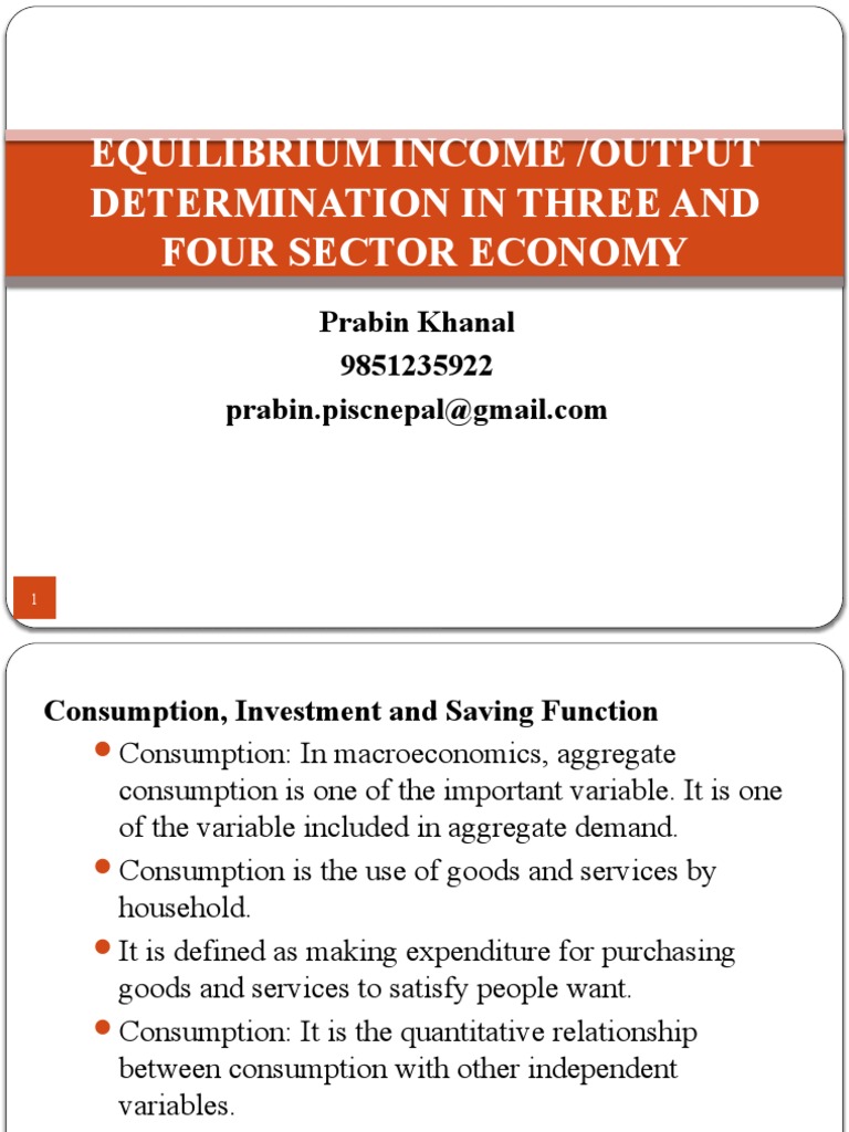 National Income Determination in Four Sector Economy | PDF ...