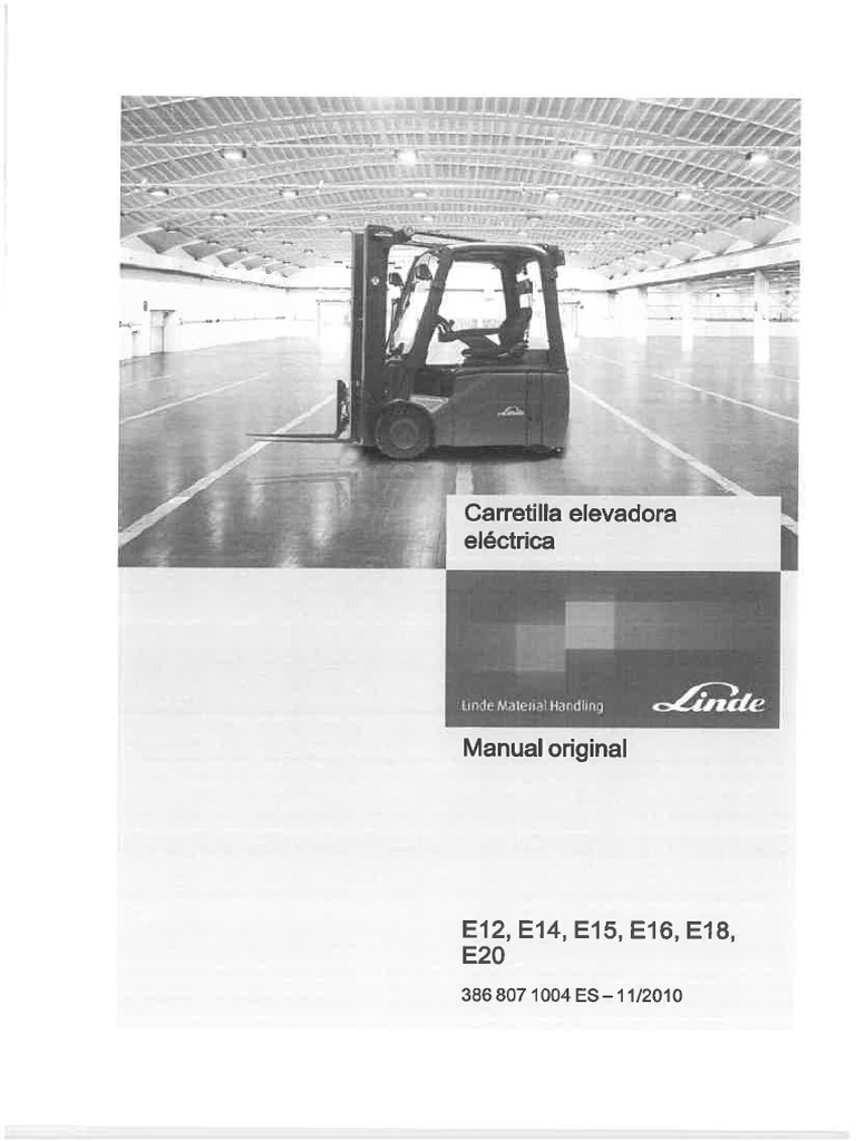 Manual Linde E20PL (Reducido) | PDF