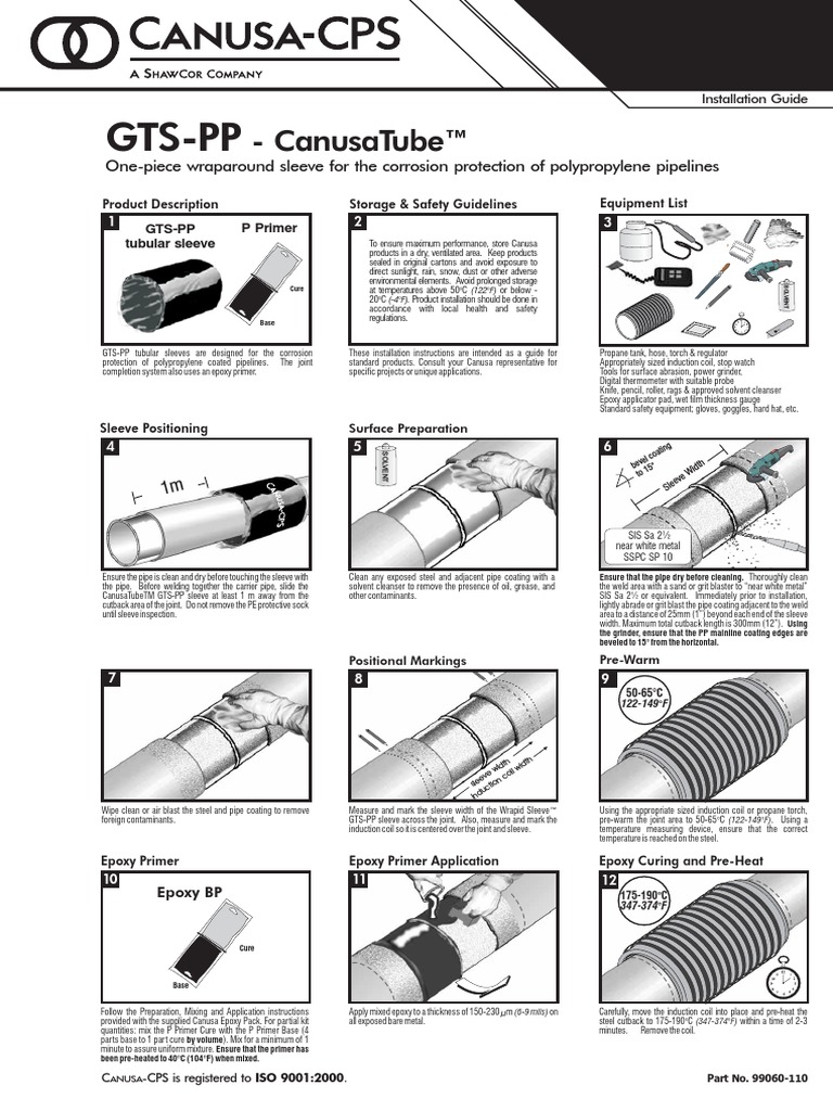 CANUSA IG A4 GTSPPTu | PDF | Pipe (Fluid Conveyance) | Epoxy