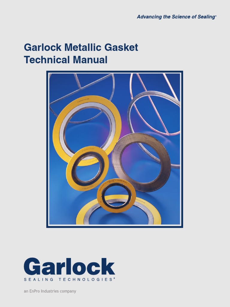 Garlock Metallic Gasket Technical Manual | PDF | Pipe (Fluid Conveyance) | Mechanical Engineering
