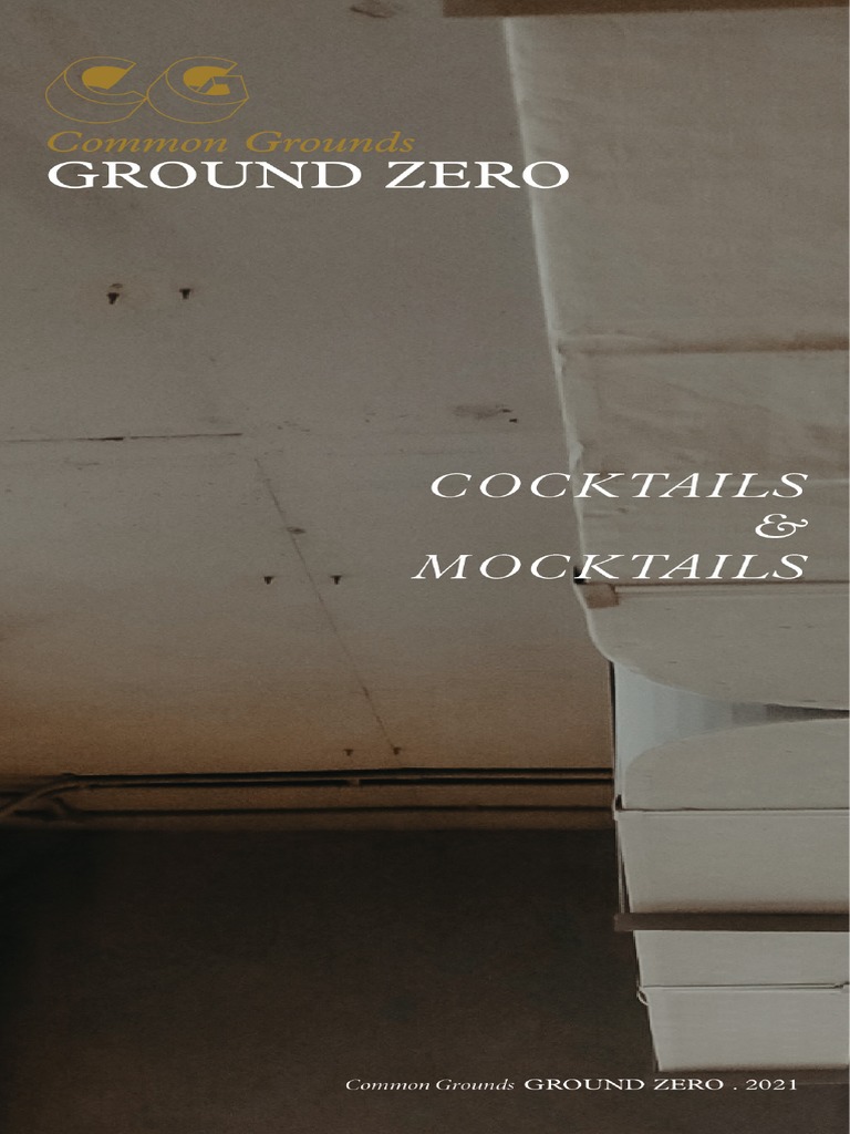 Sample Cocktails & Mocktails Menu | PDF