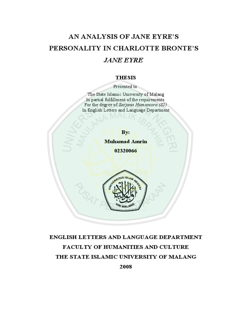 Jane Eyre's Personality Analysis | PDF | Psychology | Humanistic Psychology