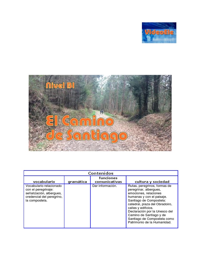 Guía del Camino de Santiago B1 | PDF | Santiago de compostela | Camino ...