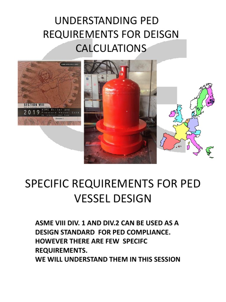 PED Vessel Design Requirements Explained | PDF | Safety | Pressure