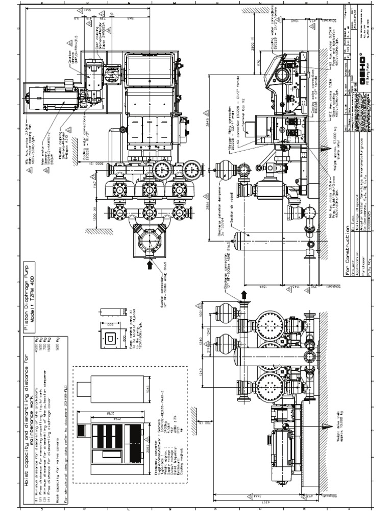 Ga Drawing Geho Tzpm400 Pump - 814.201499.00-r1 | PDF