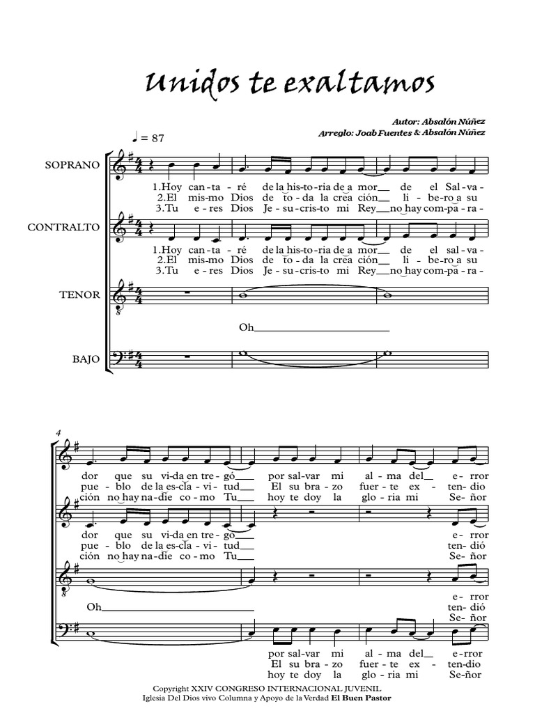 Unidos Te Exaltamos | PDF