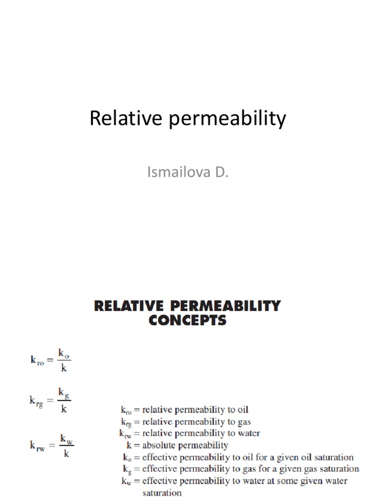 Relative Permeability | PDF