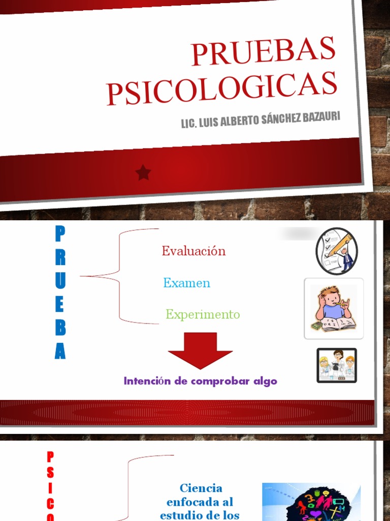 Pruebas Psicologicas | PDF | Sicología | Mente