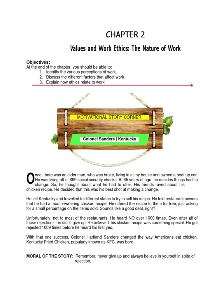 Work Ethics and Values Explained | PDF | Employment | Morality