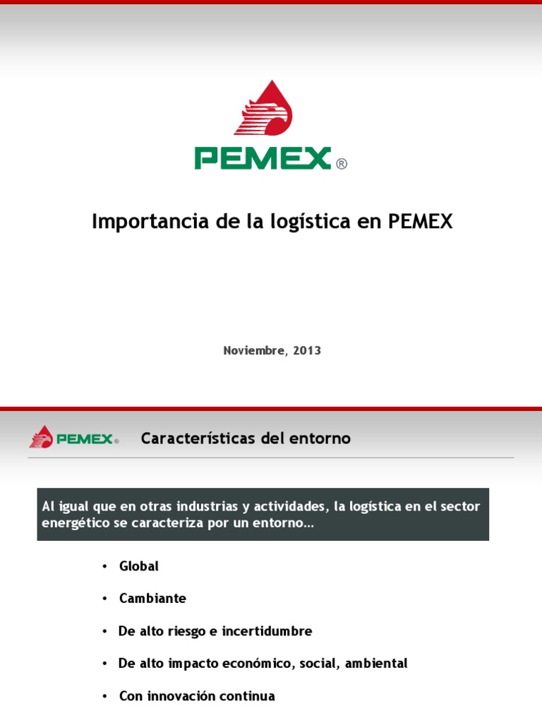 Logística en PEMEX: Clave para el Éxito | PDF | Logística | Petróleo