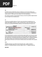 Bir Ruling No. Ot-179-2022 - Franchisee Ewt Rules - Local | PDF ...