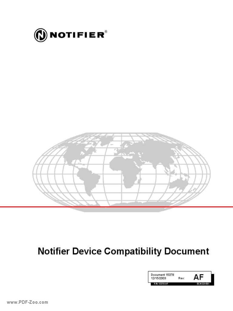 Notifier Device Compatibility Document | PDF | Rectifier | Detector (Radio)
