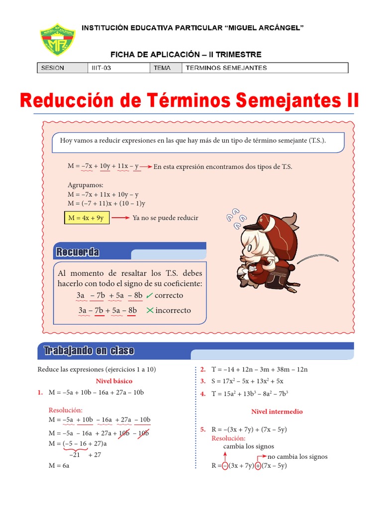Terminos Semejates R.yu78 II | PDF