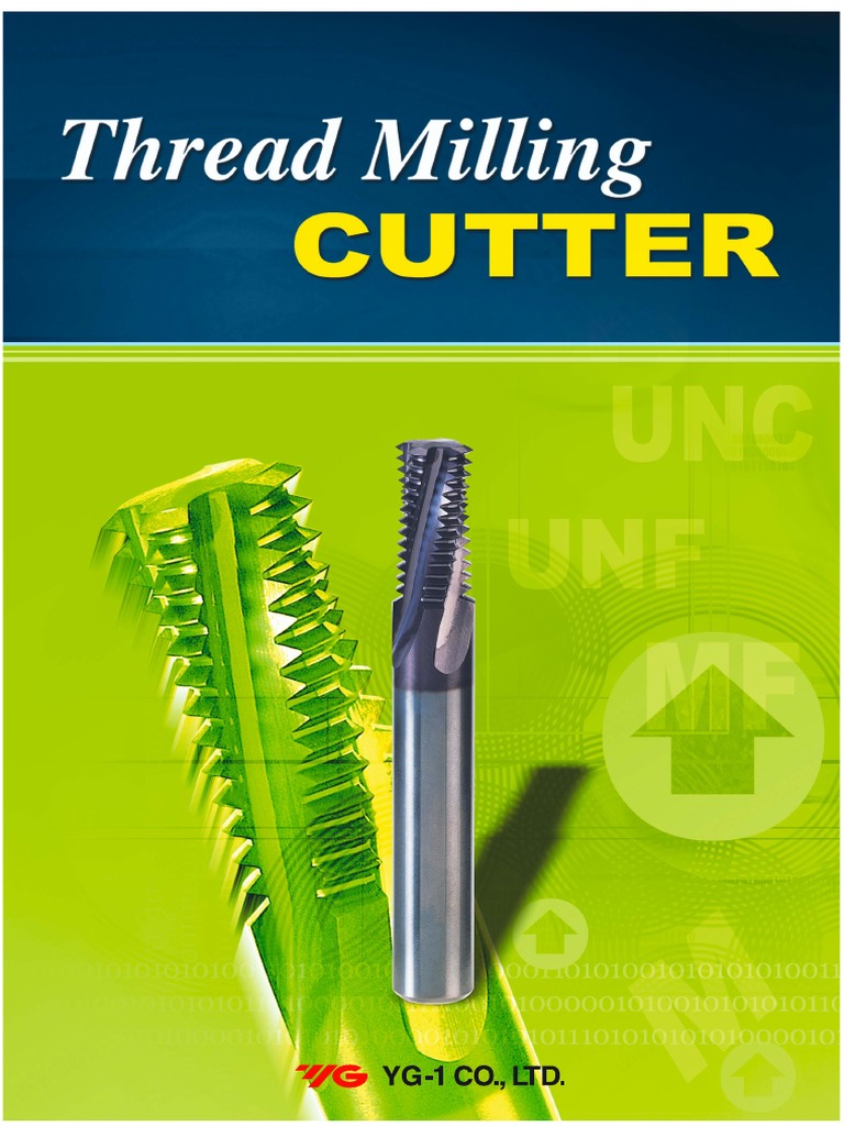 YG1 Thread - Mills | PDF | Machining | Mechanical Engineering