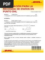 Carta Poder para Recoger Envíos DHL | PDF