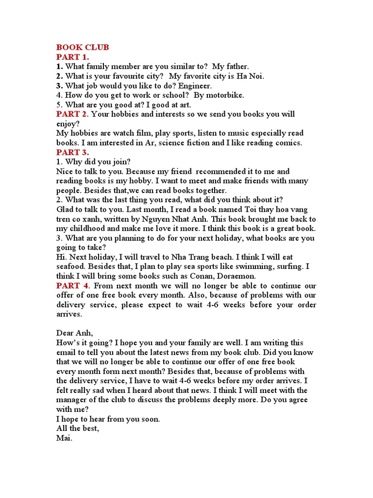 Book Club | PDF | Food And Drink