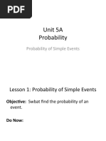 01 - Probability of Simple Events | PDF | Probability | Probability Theory