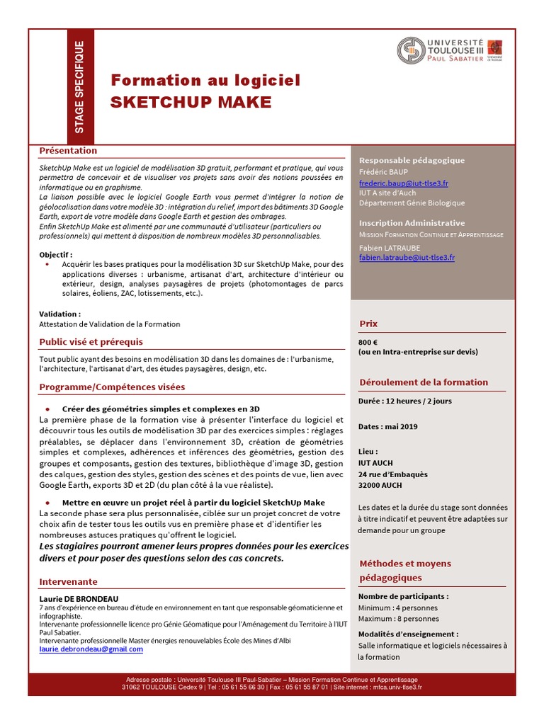 MODULE - Sketchup 2019-1 | PDF | SketchUp | Informatique