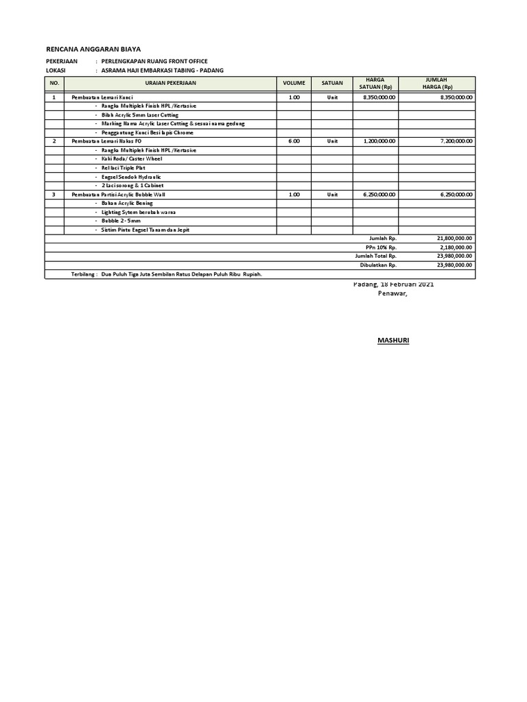RAB Asr Haji 2021 | PDF