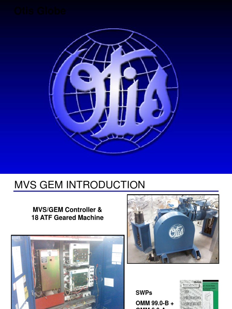 Otis Globe: Technical Training | PDF | Elevator | Relay