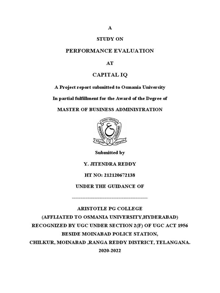 Jitendra Reddy - Job Eva | PDF | Performance Appraisal | Evaluation