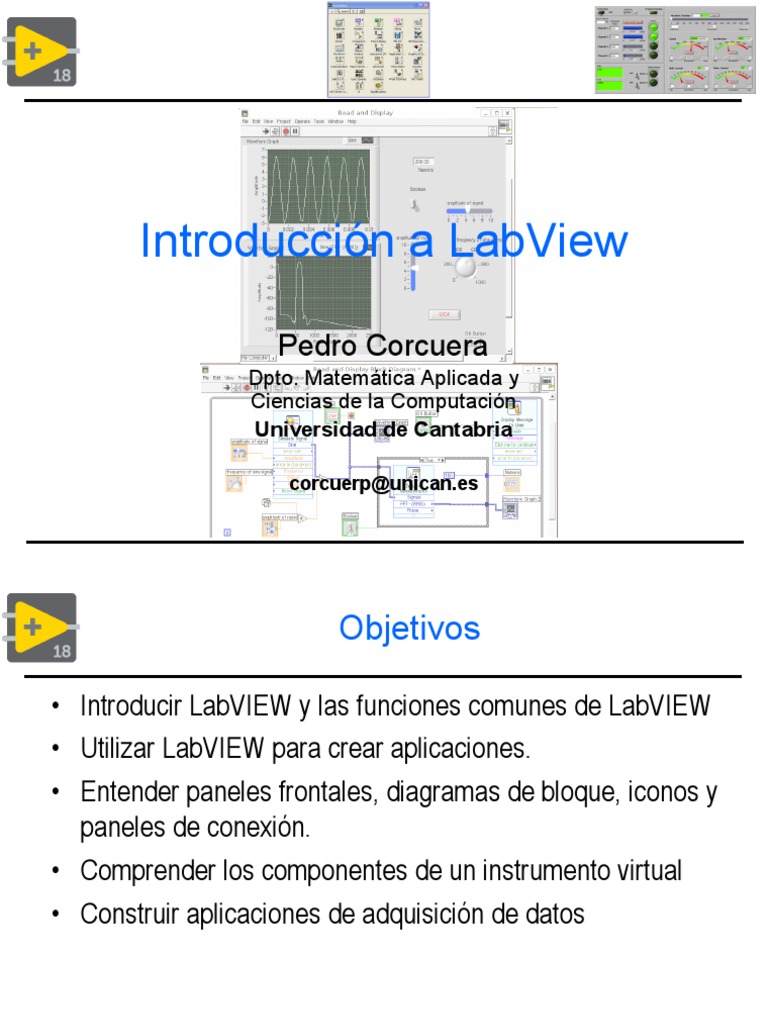 Intro Labview Pdf Adquisición De Datos Informática
