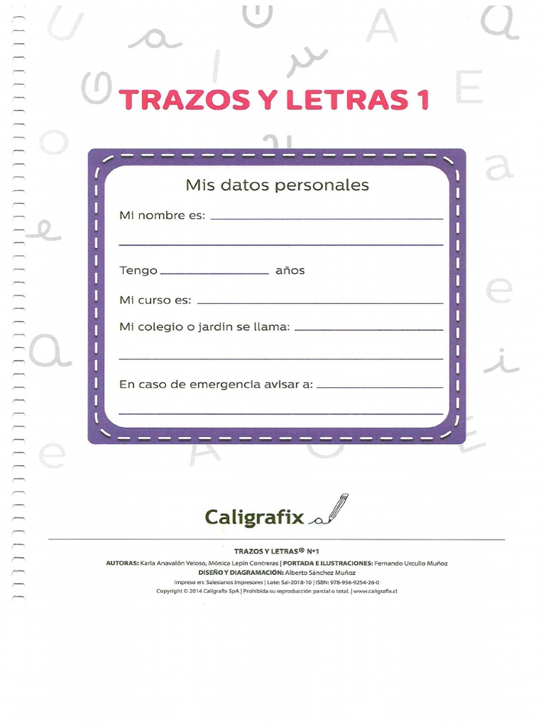 Trazos y Letras Pre-Kinder | PDF