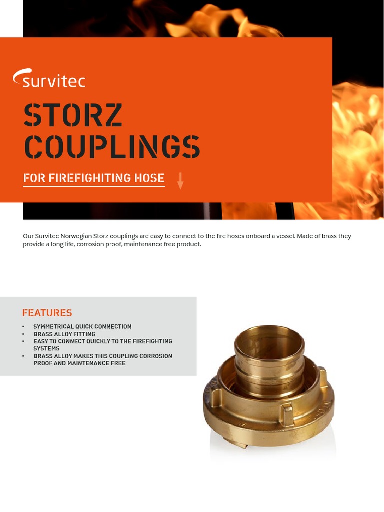 S Storz Couplings Datasheet | PDF | Public Safety | Fires