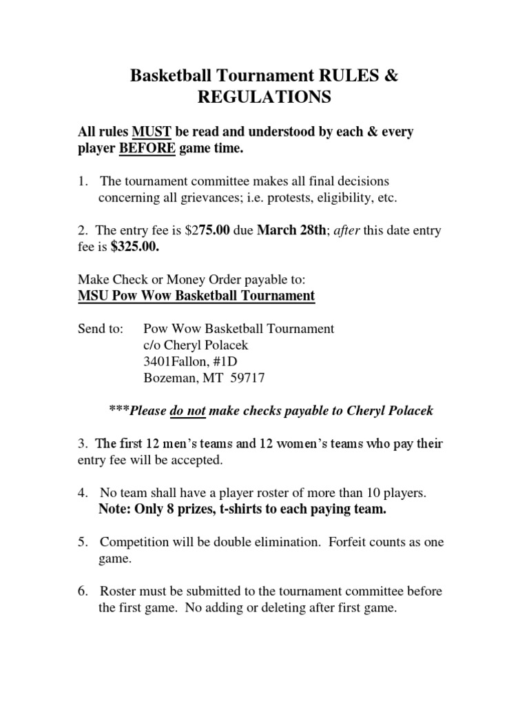 Bball Rules Regulations | PDF | Sports | Athletic Sports