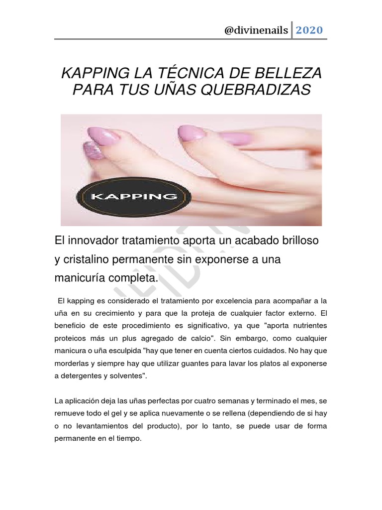 Guía Paso a Paso para Kapping Gel | PDF | Clavo (anatomía)