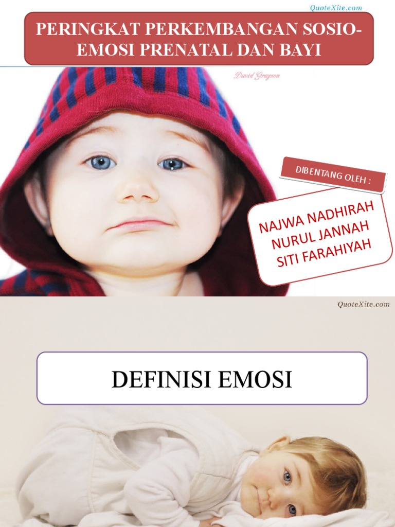 Perkembangan Sosioemosi Bayi Sehingga Prenatal | PDF Perkembangan Sosioemosi Bayi Sehingga Prenatal | PDF