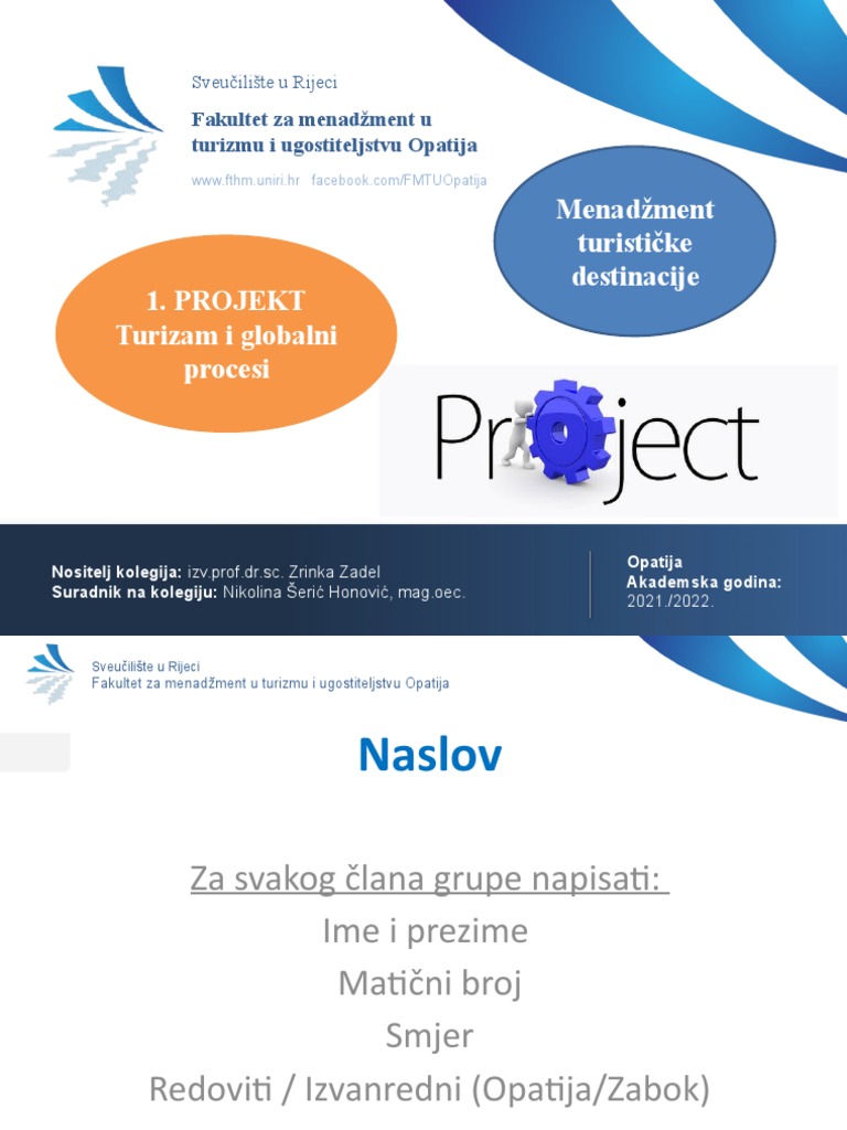 Projektni Zadatak 1 | PDF