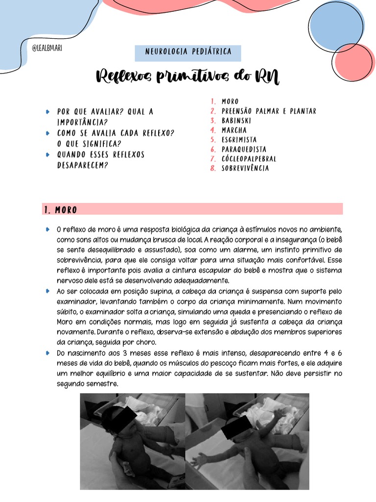 Reflexos Primitivos Do RN | PDF