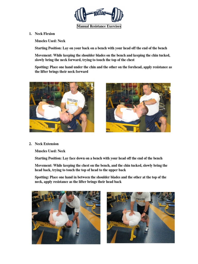 Manual Resistance Exercises | PDF | Anatomical Terms Of Motion | Arm