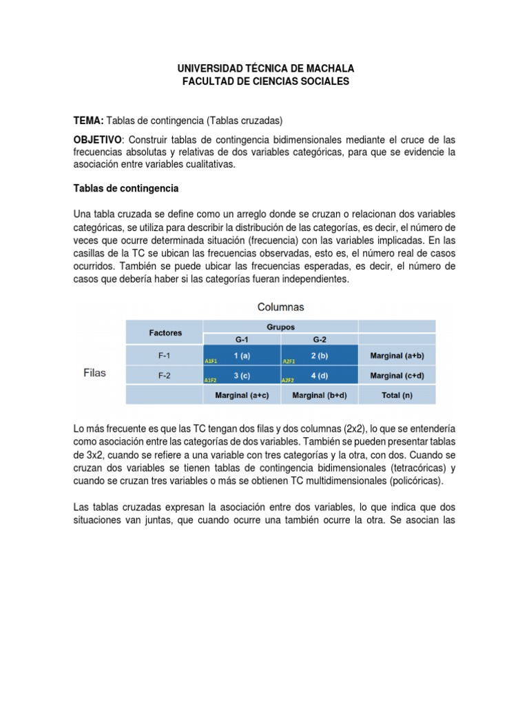 Construcción de Tablas de Contingencia 2x2 | PDF | Diabetes | Hipoglucemia