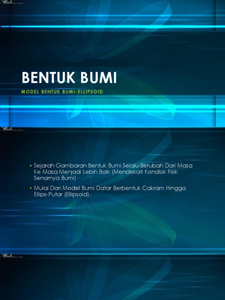 03 Bentuk Bumi Dan Ellipsoid Referensi eMR | PDF